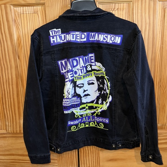 Disney | Jackets & Coats | Disney Madame Leota Denim Jacket The Haunted ...